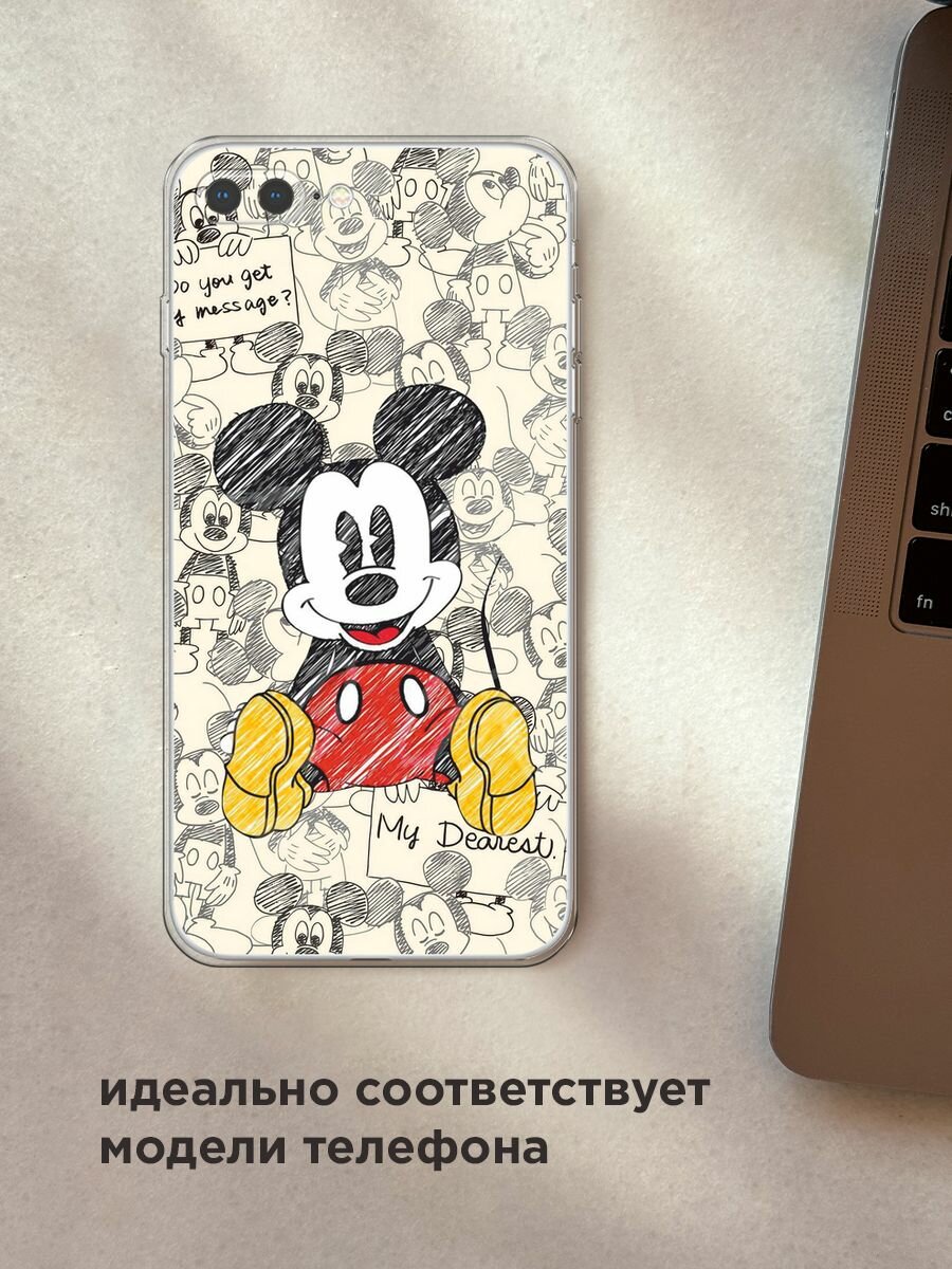 Чехол на Apple iPhone 7 Plus / Айфон 7 Плюс с принтом "Микки Маус" — фото 1