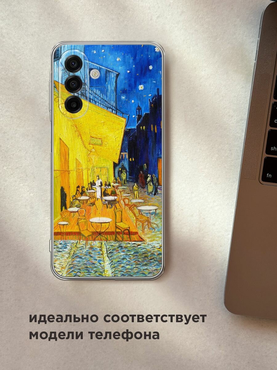 Чехол на Samsung Galaxy A17/A18 / Самсунг А17/А18 с принтом "Ван Гог Желтый дом" — фото 1