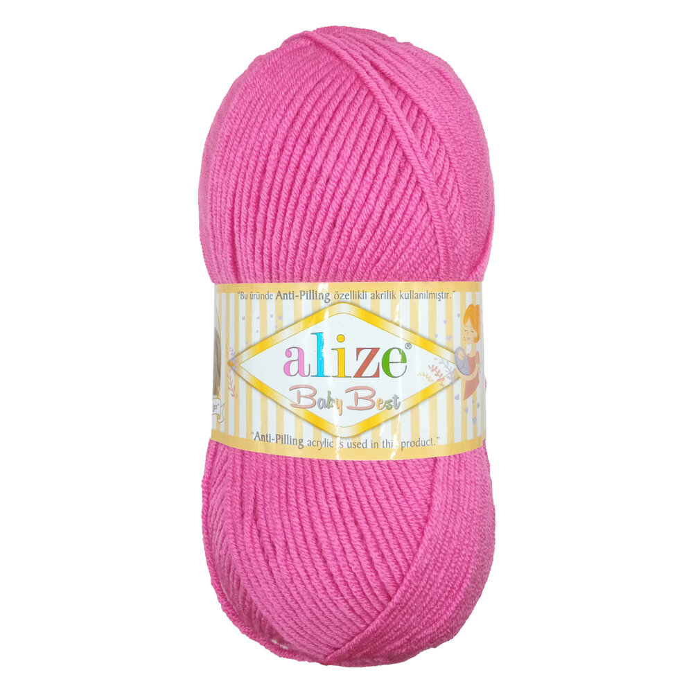 Пряжа для вязания Alize Baby best 157 cахарная вата 100 гр/240 м 10% бамбук, 90% антипилинг акрил