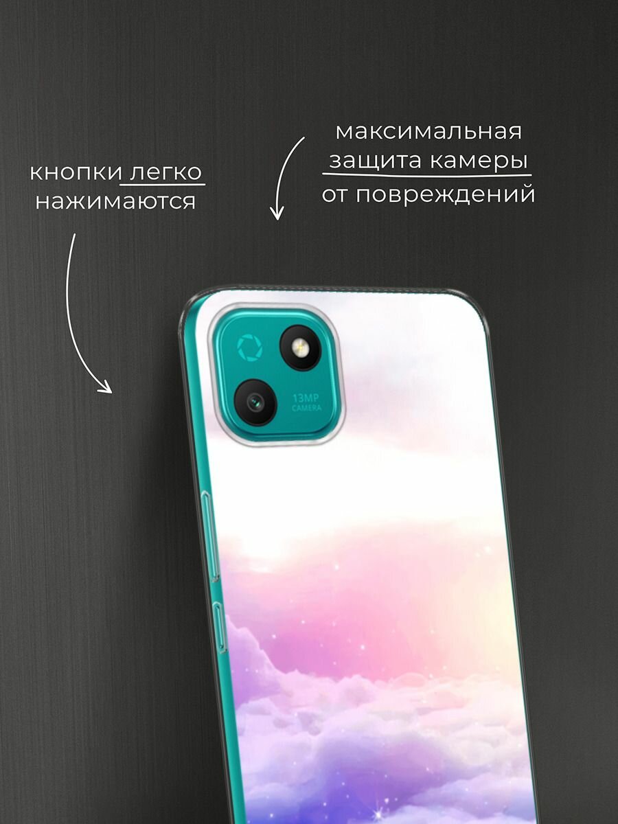 Силиконовый чехол на Wiko T10 / Вико Т10 с принтом "Небеса" — фото 1