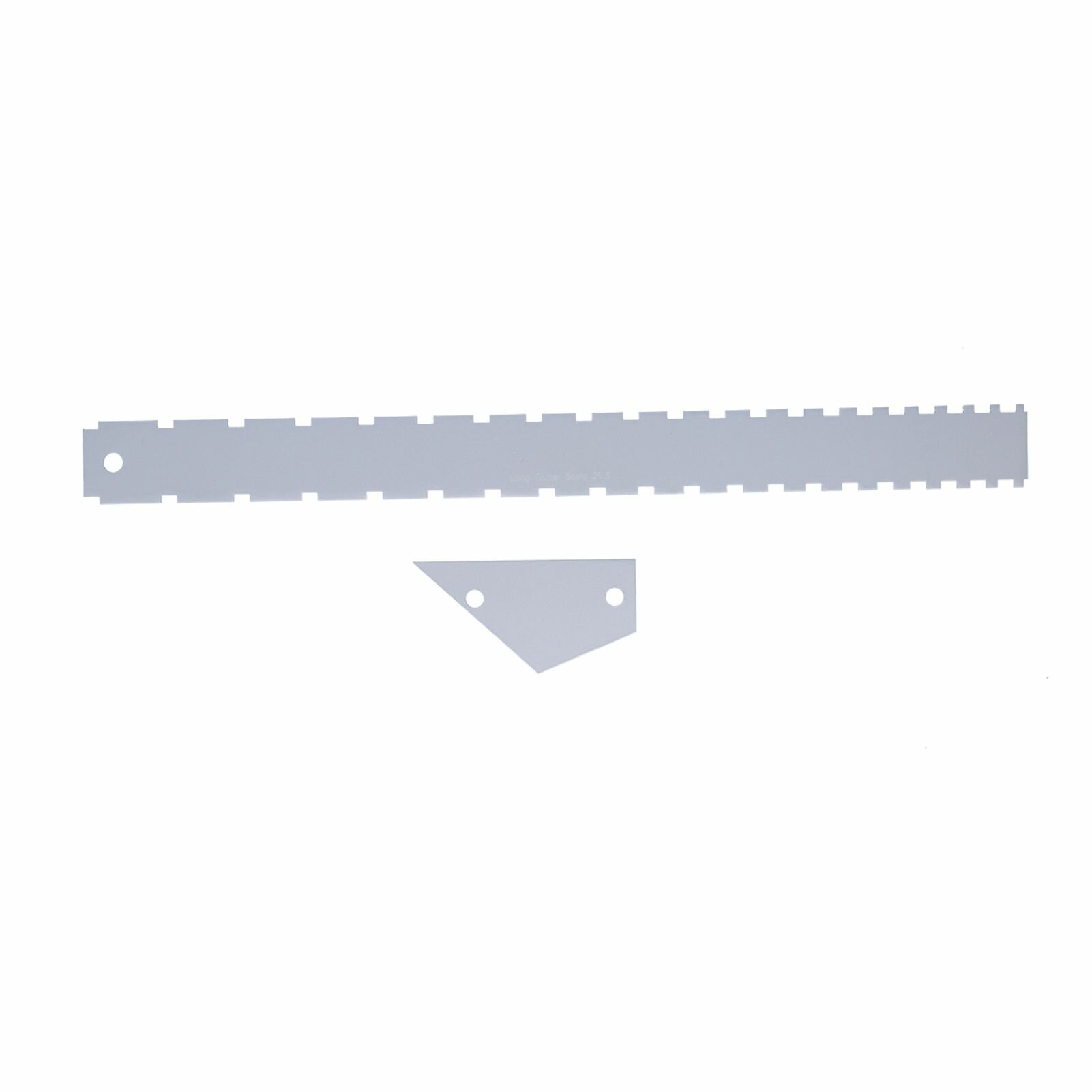 Набор инструментов для измерения грифа гитары. Серебряная алюминиевая линейка для выравнивания ладов. Для точной настройки и регулировки.