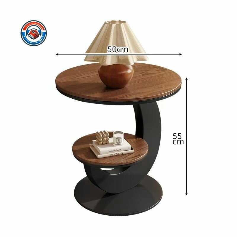 Журнальный столик из массива дерева в скандинавском стиле, универсальный кофейный стол для гостиной, прикроватный столик из натурального дерева, лаконичный акцентный предмет интерьера