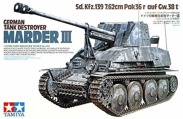 TAMIYA 35248 1/35 Модель комплекта Вторая мировая война Немецкий эсминец танков Marder III Sd. Kfz.139