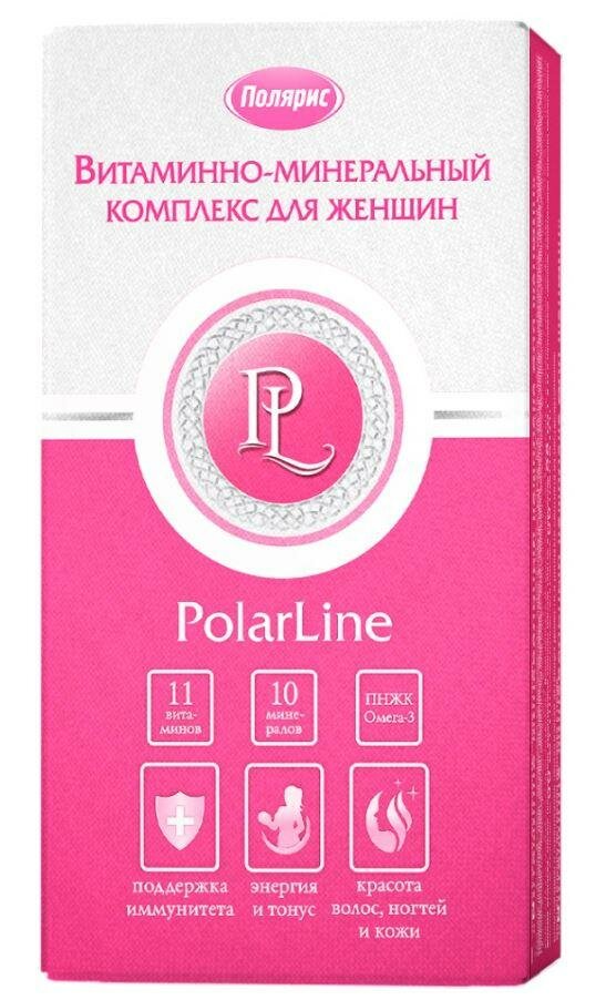 Витаминно-минеральный комплекс Полярис для женщин PolarLine, 60 капсул