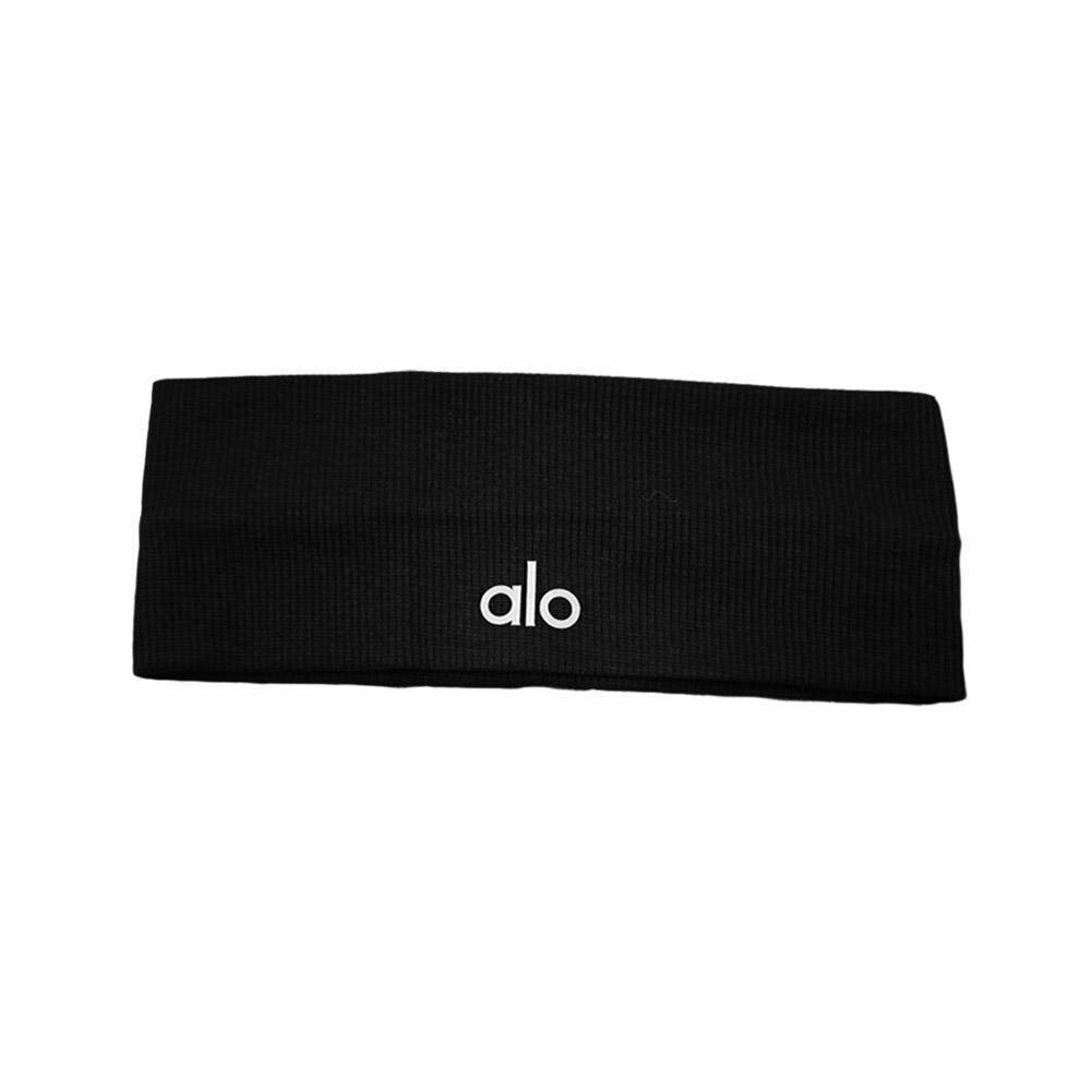 Расширенная однотонная повязка на голову для йоги Alo yoga