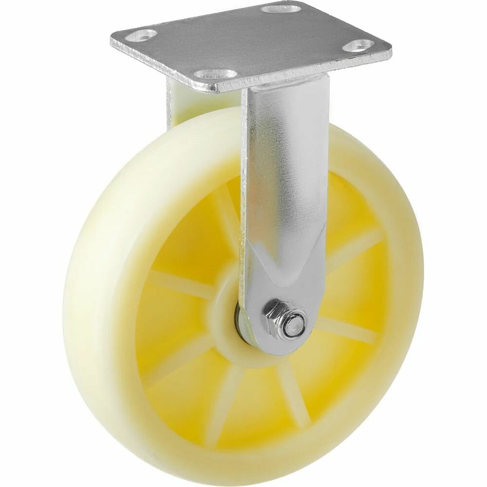 Колесо большегрузное нейлоновое (200мм; 500 кг) неповоротное с площадкой FCdn 80 А5 1000120