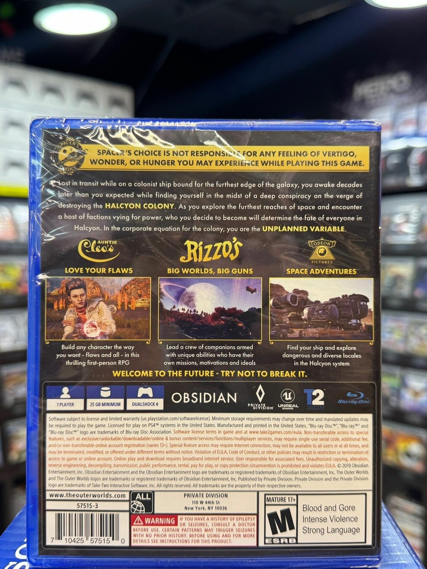 Игра The Outer Worlds PS4 (Box) — фото 1