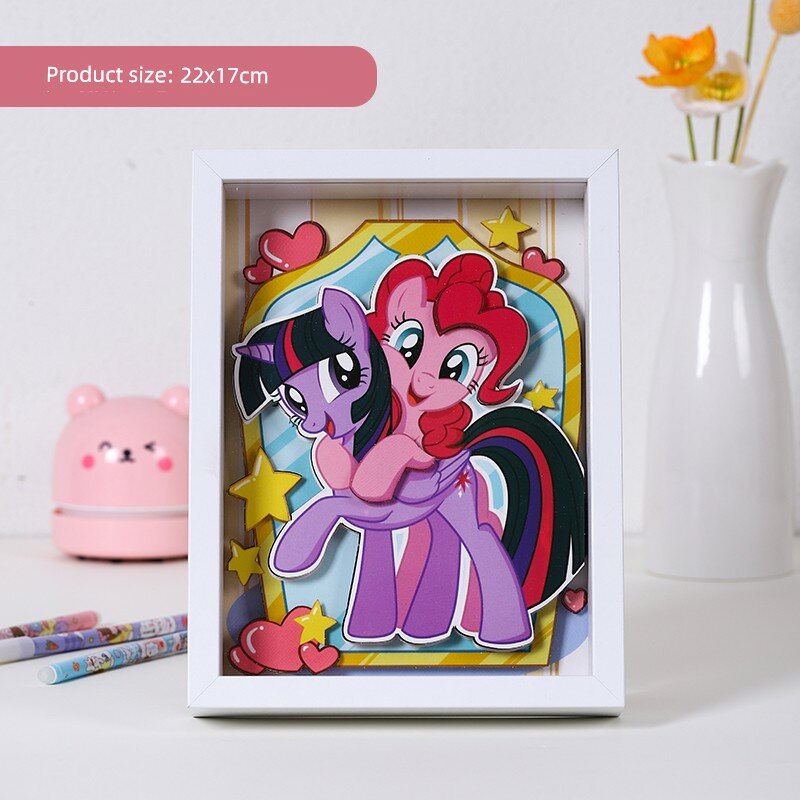 3D-фоторамка-пазл «Мой маленький пони» с изображением Твайлайт Спаркл, 3D-скульптура из бумаги, детский набор для