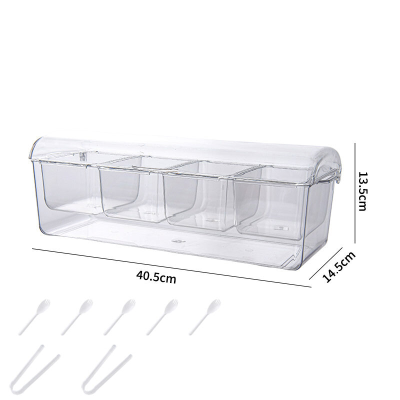 Охласкивная коробка для салатников для суши Легкие овощи фрукты бенто коробка прозрачная прямоугольная сетка с крышкой