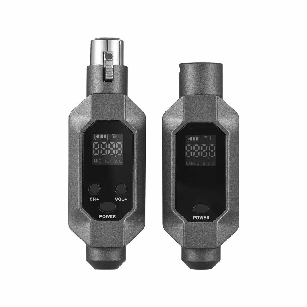 Беспроводная микрофонная система UHF с XLR передатчиком и приемником для гитар и микшеров