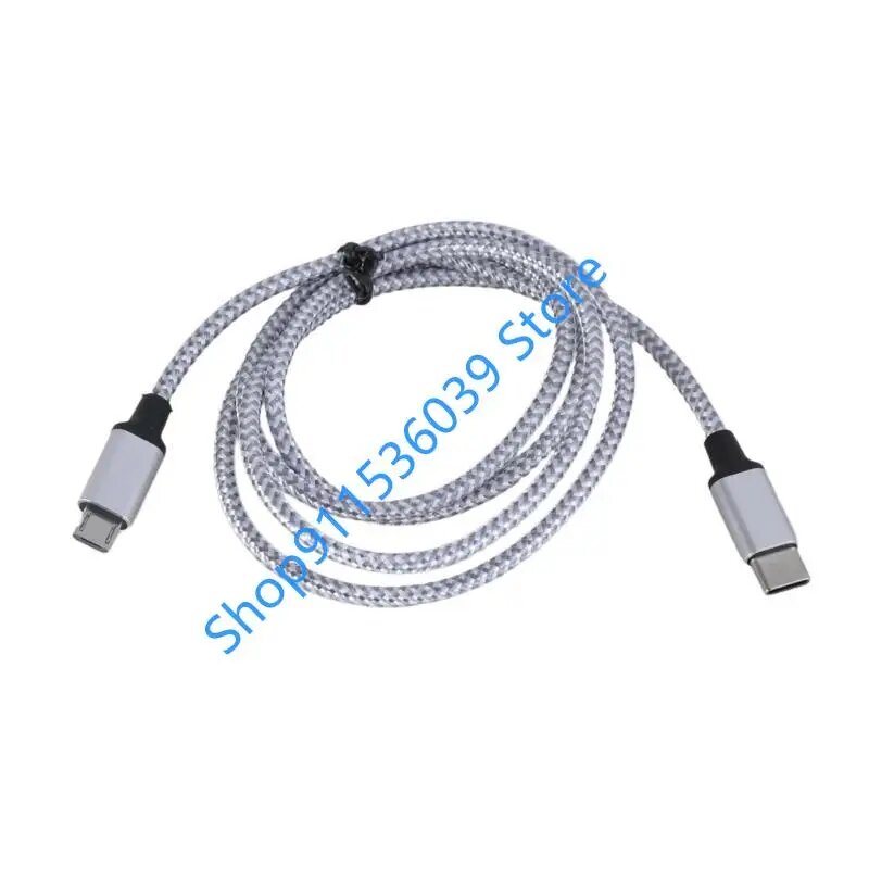 USB C - Micro USB кабель, 0.5m, серый