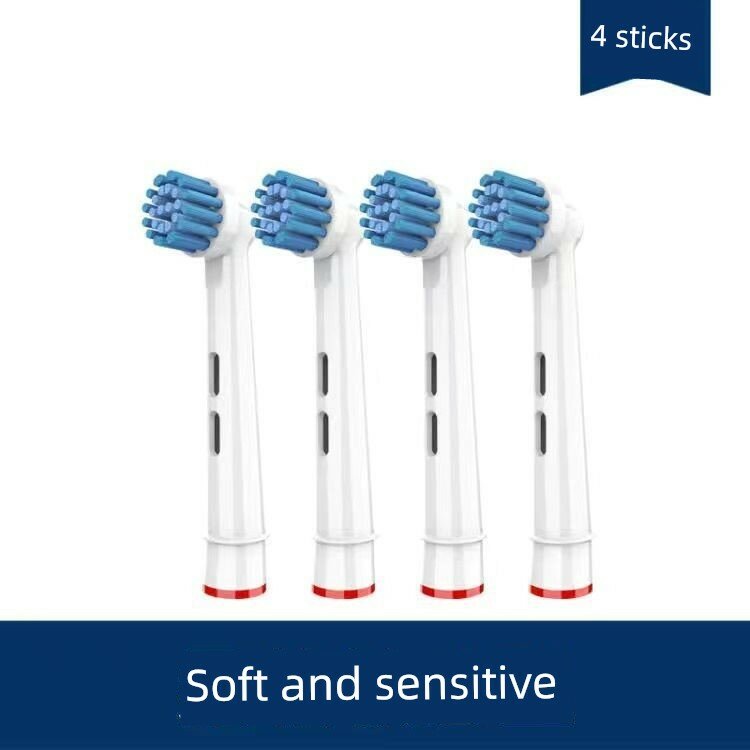 Заменяемые щетки для электрической зубной щетки Oral-B Braun - тип чувствительности, 4 шт. совместимы с D12 D16 3757