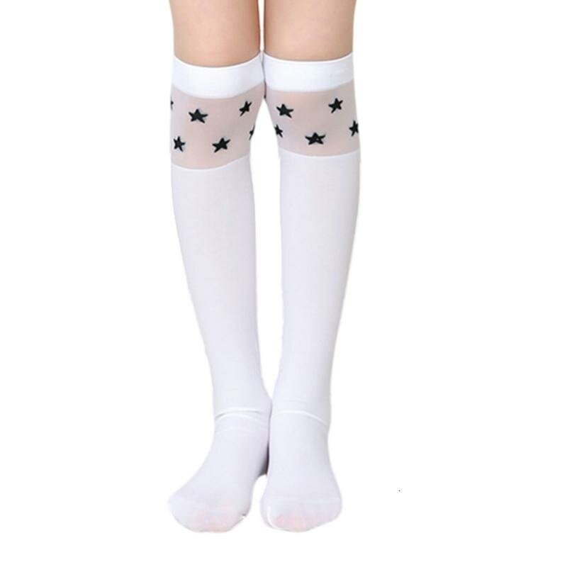 Велюровые чулки до колена для девочек, Маленькая Звезда