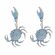 Серьги genenic, light blue