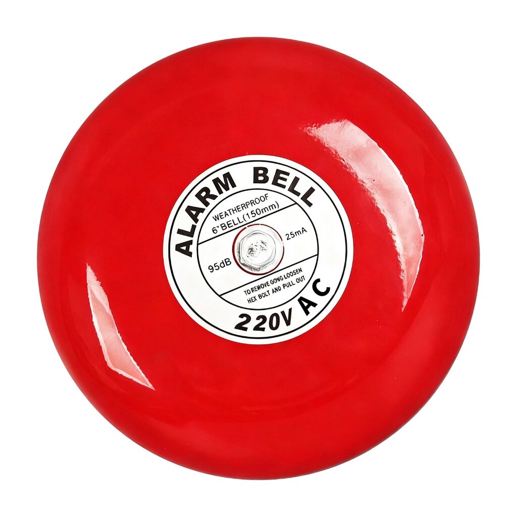 Круглый электрический безопасности Сирена 6 дюймов 95 дБ проникновения сигнала нескольких напряжение электропитания пожарной безопасности устройства