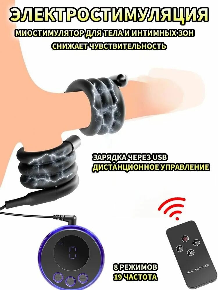 Миостимулятор для Тела и Интимных Зон с Функцией Электростимуляции Простаты и Анальной Зоны