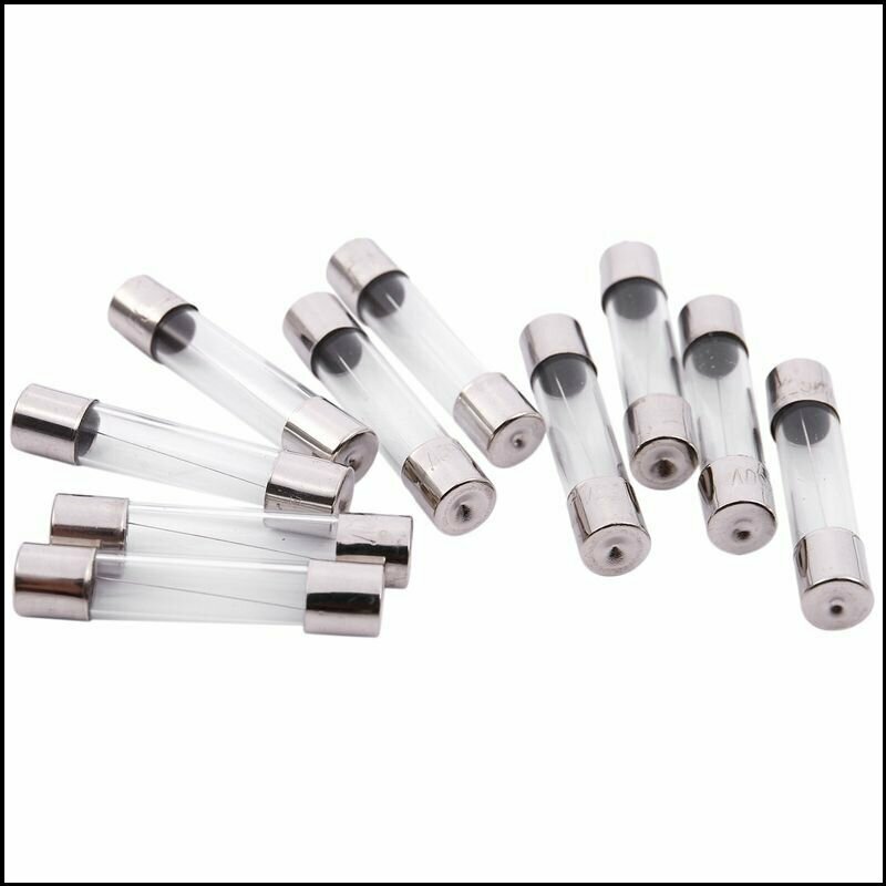 10 шт Быстрораздувные стеклянные предохранители 6X30 мм 250 В 3 ампера