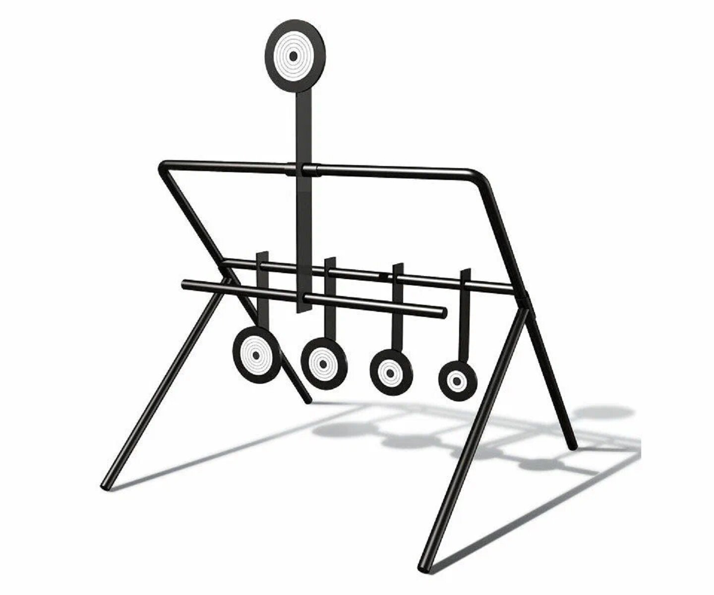 Минитир Люман "Resetting Target-1", для пневматики, серебристый, 5 медальонов