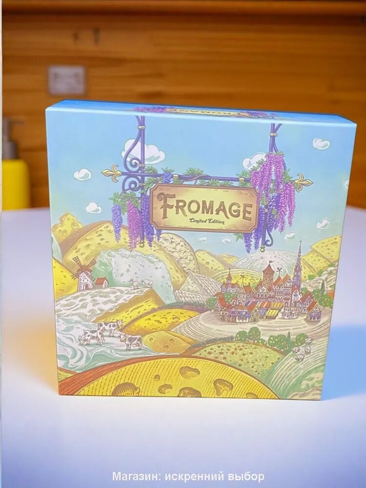 Настольная игра FROMAGE (Китайская версия): Семейная сырная стратегия для 1-4 игроков, 30-45 мин. Веселая игра с расстановкой рабочих в стиле французской сыроварни