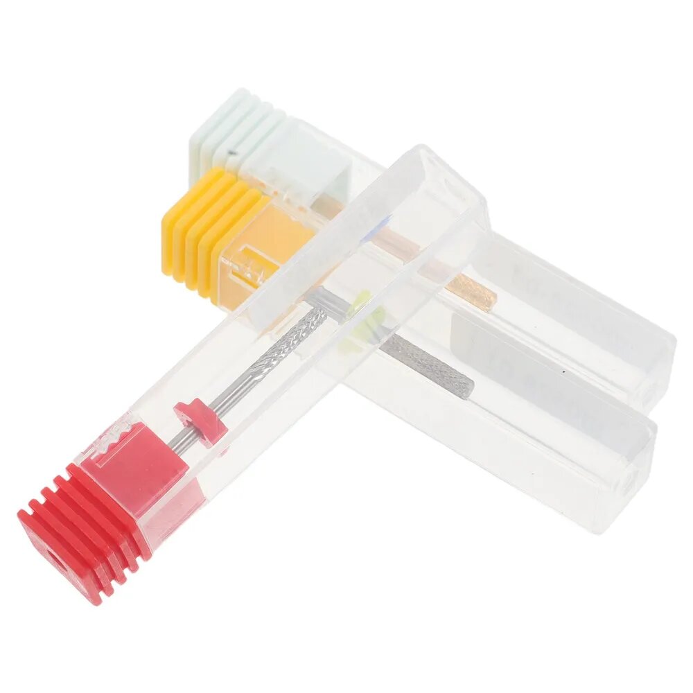 Набор твердосплавных фрез для маникюра из вольфрамовой стали и пластика для ухода за ногтями 3 шт