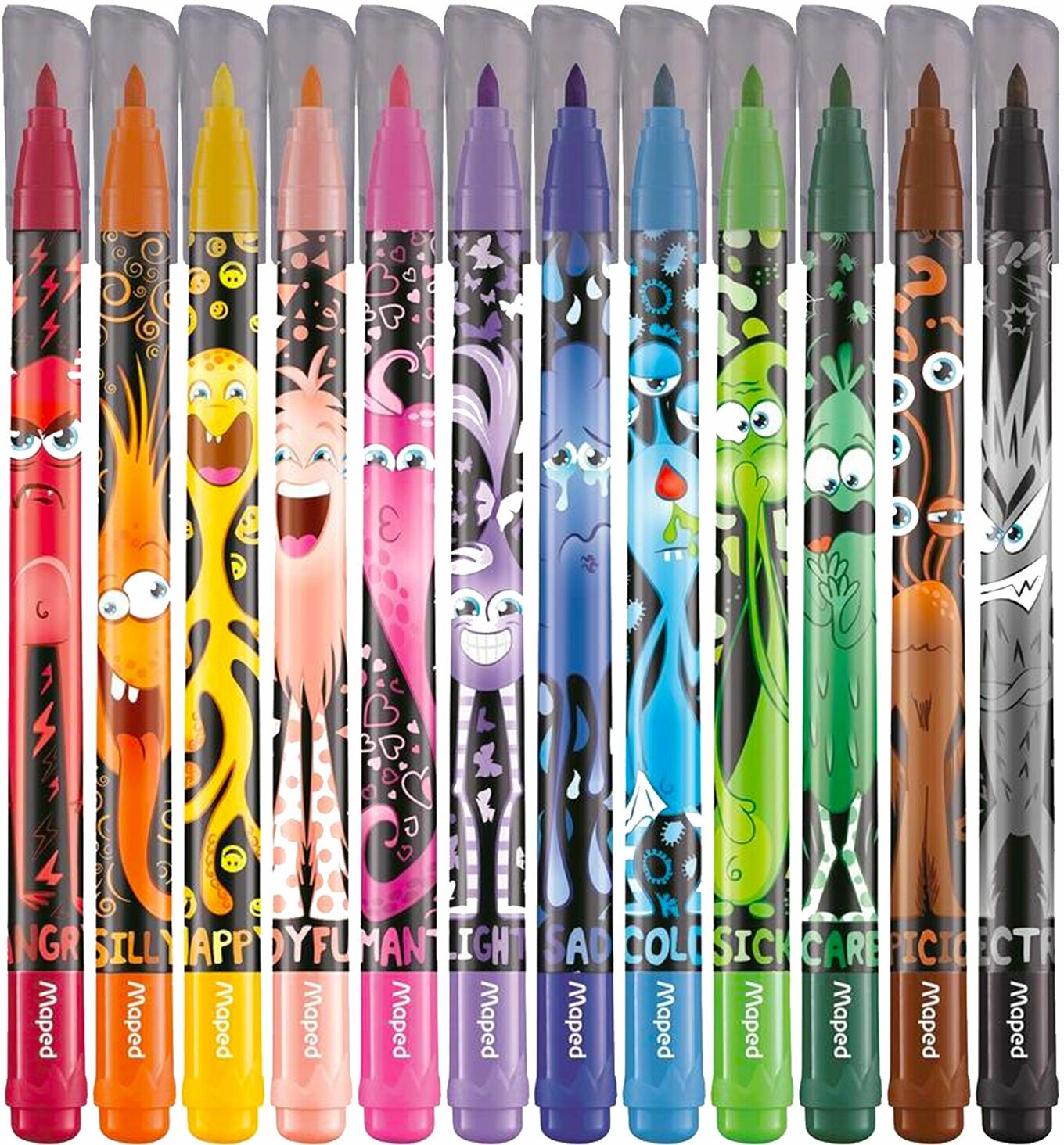 Упаковка 3 шт. Фломастеры MAPED "COLOR PEP'S Monster", 12 цветов, смываемые, вентилируемый колпачок, 845400