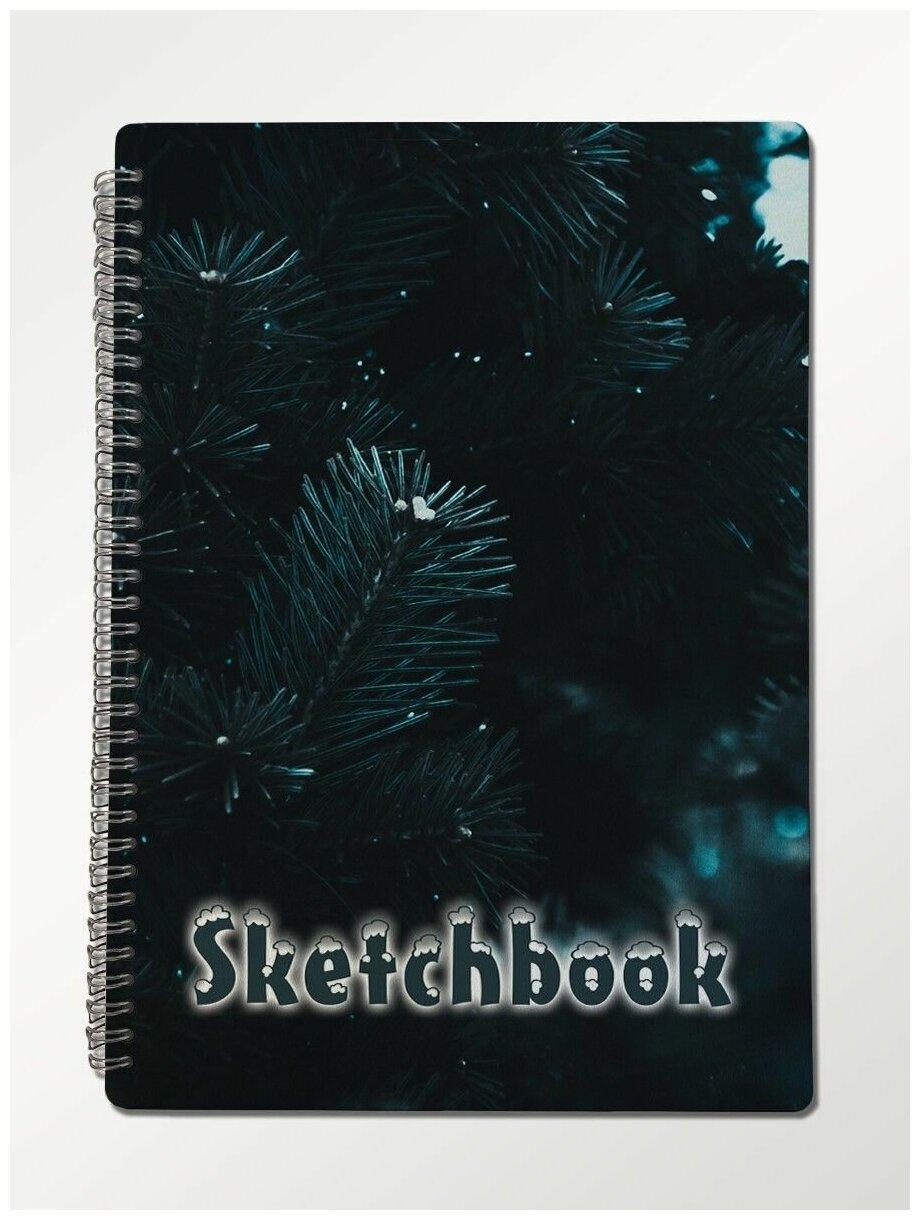 Скетчбук блокнот для рисования, А4 25 листов 170гр/м2 праздники уют - 5056