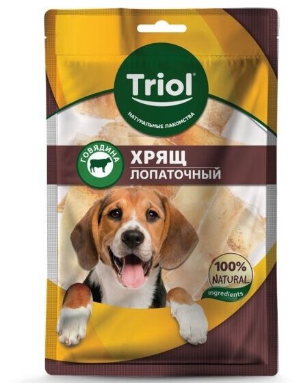 Лакомство для собак Triol Хрящ лопаточный говяжий 50г