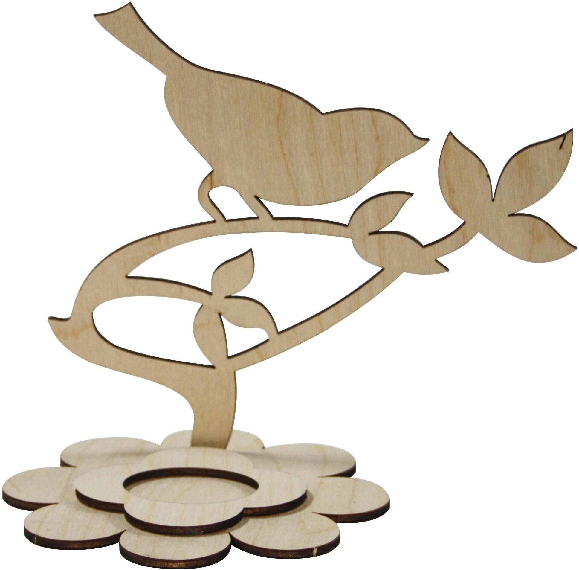 Деревянные заготовки / Добрый мастер деревянная заготовка для декупажа "Подставка под яйцо" 17*14,5см, толщина 3мм (1шт)