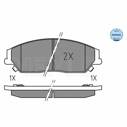 Комплект передних тормозных колодок Meyle 025 256 1019 для Toyota Camry (2006-2014)