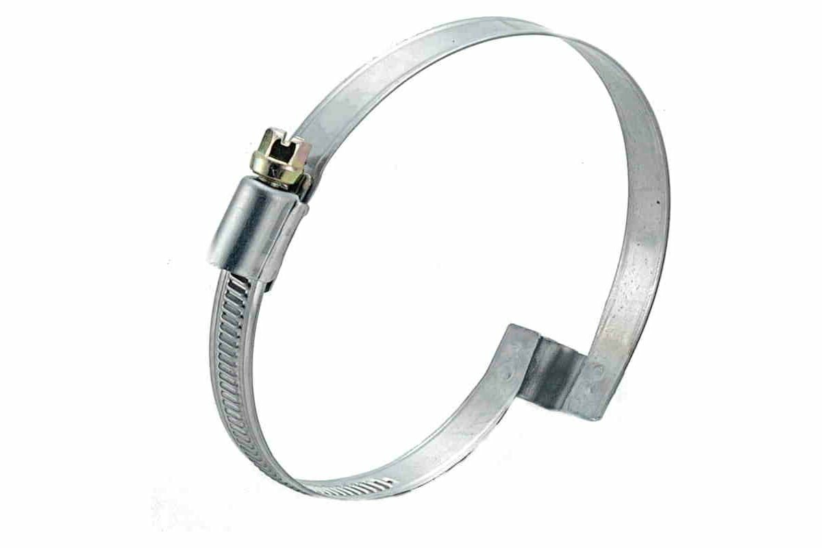 Червячный хомут TEX с мостиком 100-120 мм УФ-00020655 для крепления труб и соединений