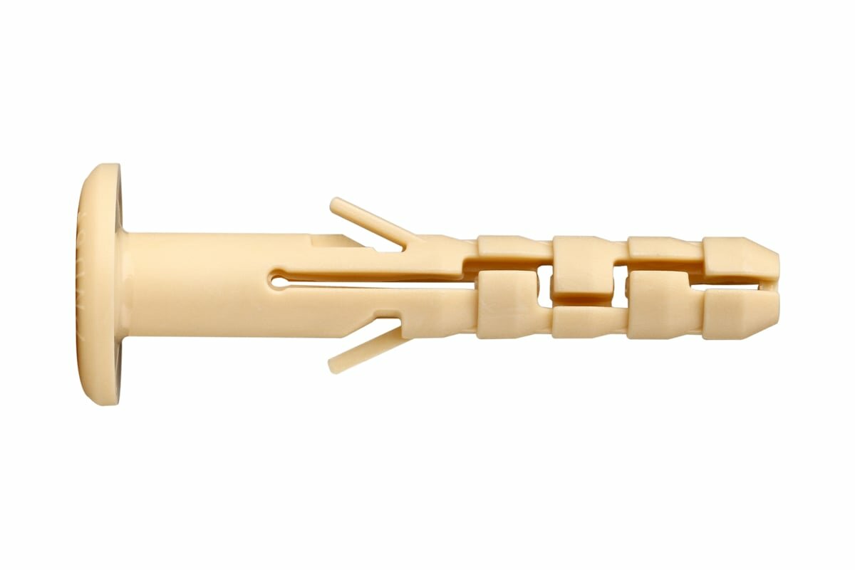 Европартнер дюбель нейлоновый PND-6F 6x40 с широким фланцем, упаковка 250 шт 86956