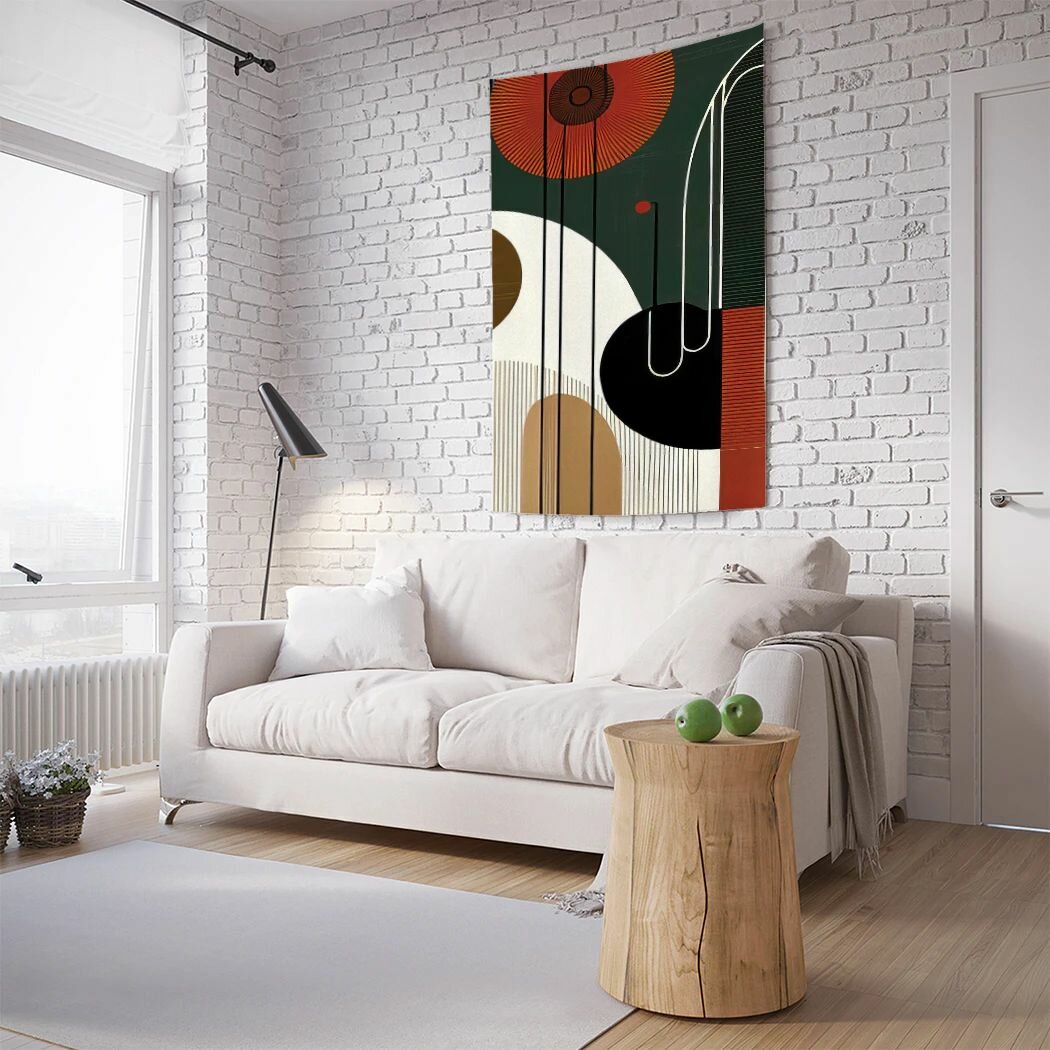 Вертикальное фотопанно на стену JoyArty "Красочные фрагменты", из ткани, 150х200 см