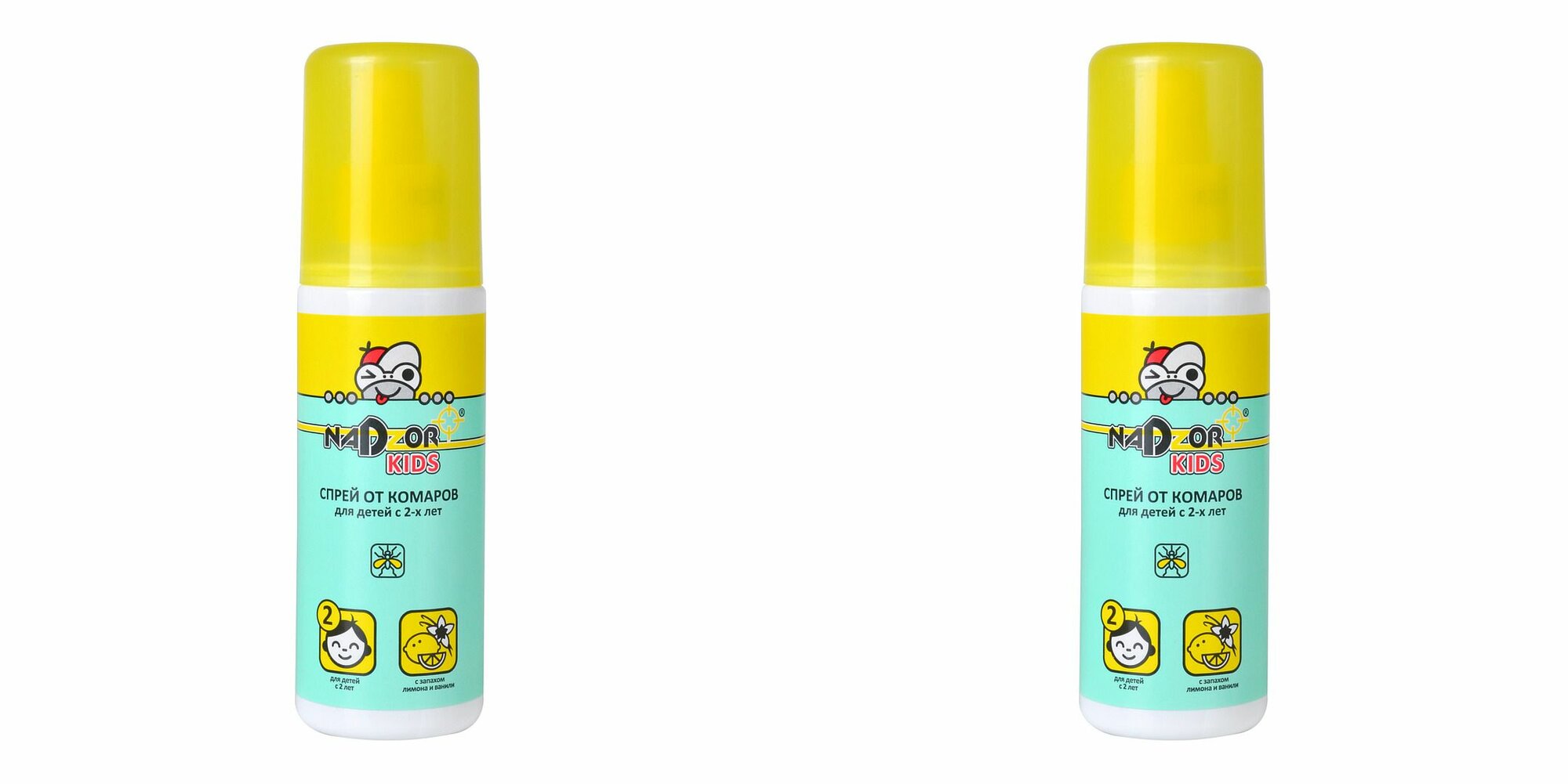 Nadzor Спрей от комаров для детей KIDS ISU0DET, с трех лет, 100 мл, 2 шт