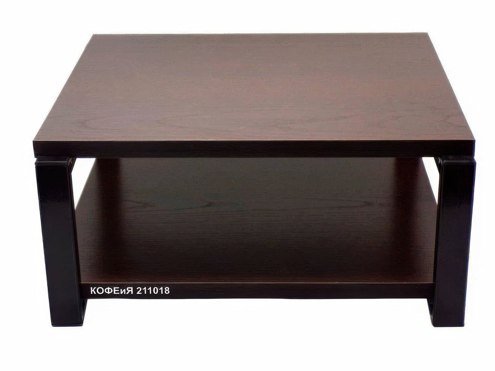 Полка для кофемашины GARROSS "SIBERIA 211018", две полки 30х40 см, высота 17 см, каркас чёрный, цвет полок венге