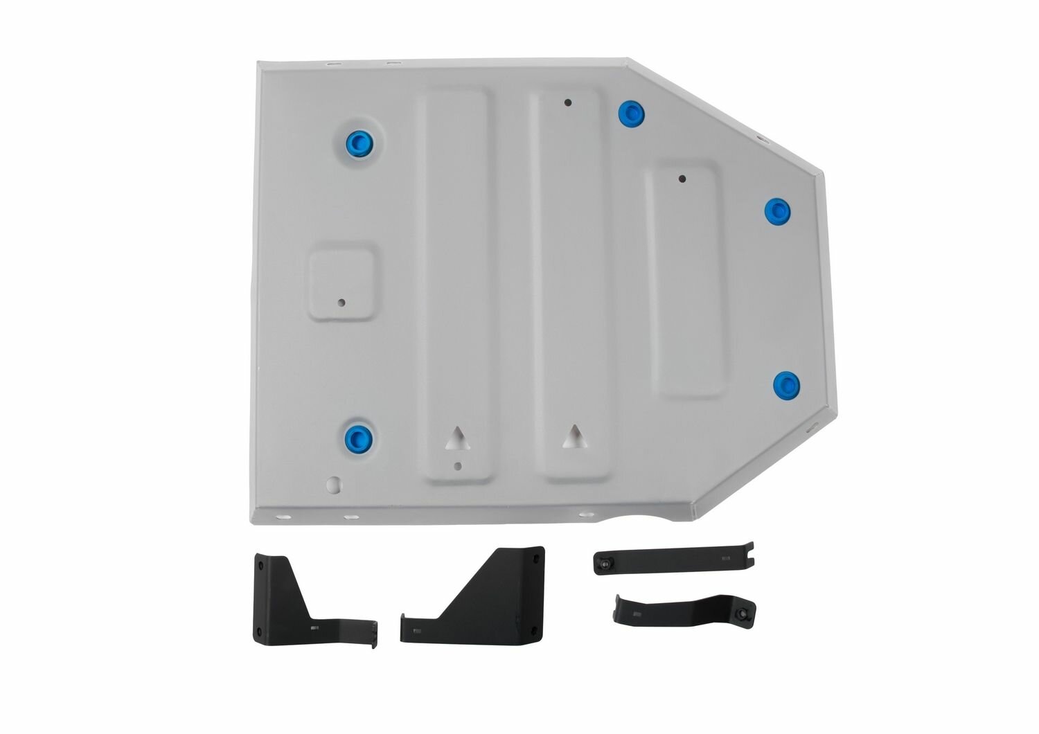 Защита бака Rival для Jetour X90 Plus FWD, ркпп 2023-н. в./X70 Plus FWD, ркпп 2023-н. в./Dashing FWD, ркпп 2023-н. в, алюминий 3 мм, с крепежом, штампованная, 333.0937.1