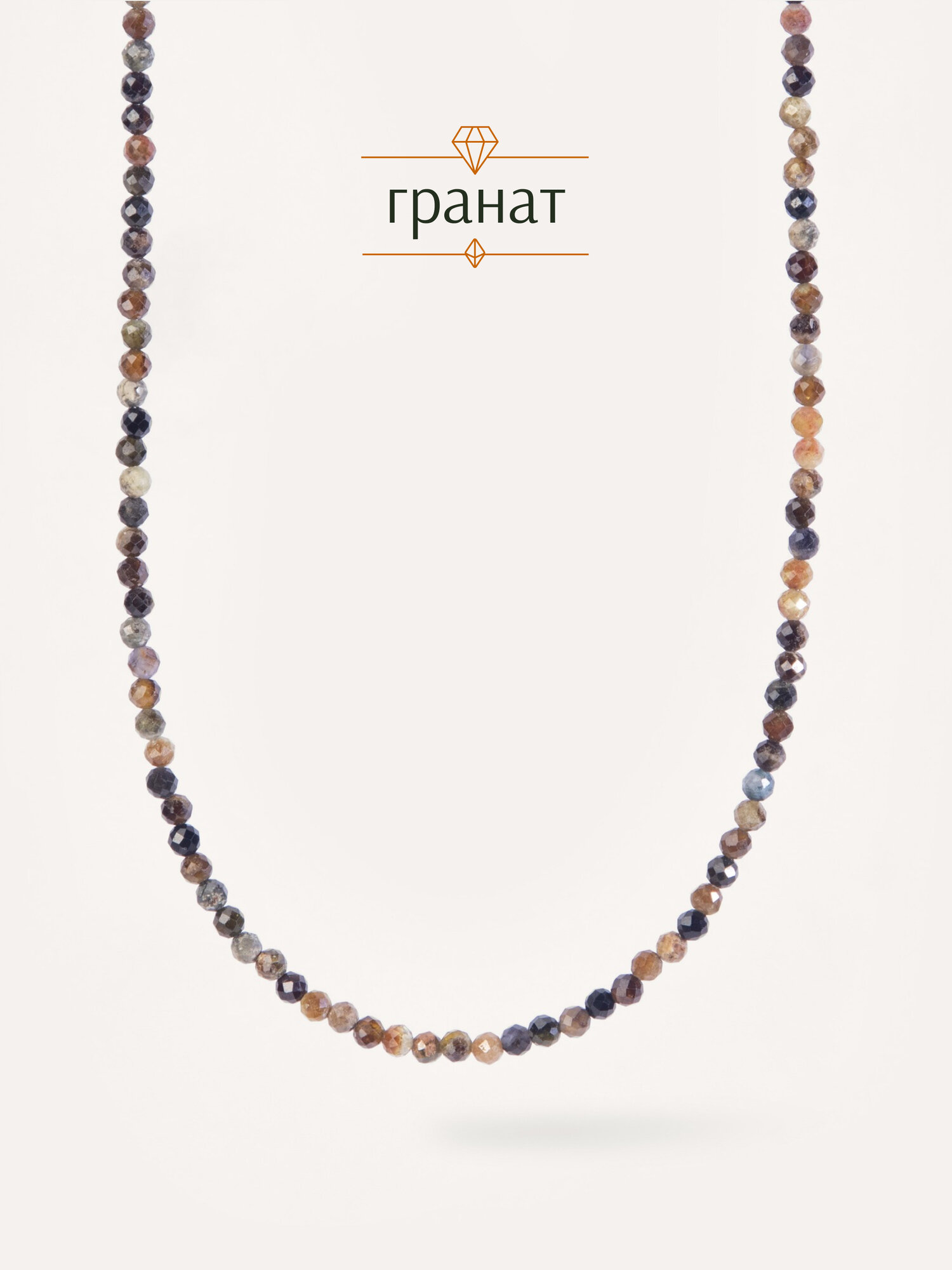 Колье, гранат