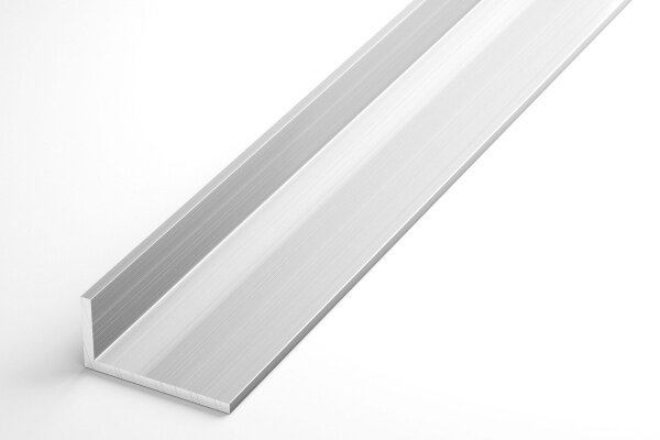 Уголок алюминиевый 30х15х2,0мм, длина 1м, лука, Уп 19.1000.501л Анод серебро матовое, 2 шт