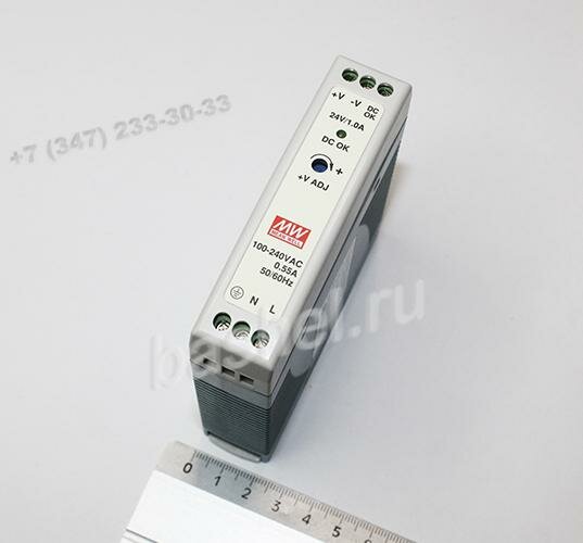 24V, 20W, 1A MDR-20-24, Модуль питания сетевой (блок питания на DIN рейку), DIN MDR-20, MW