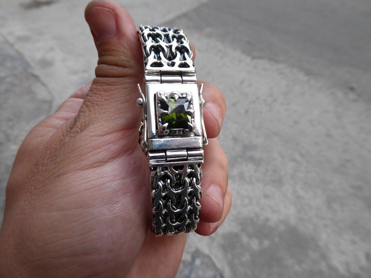 Браслет, серебро, 925 проба, фианит