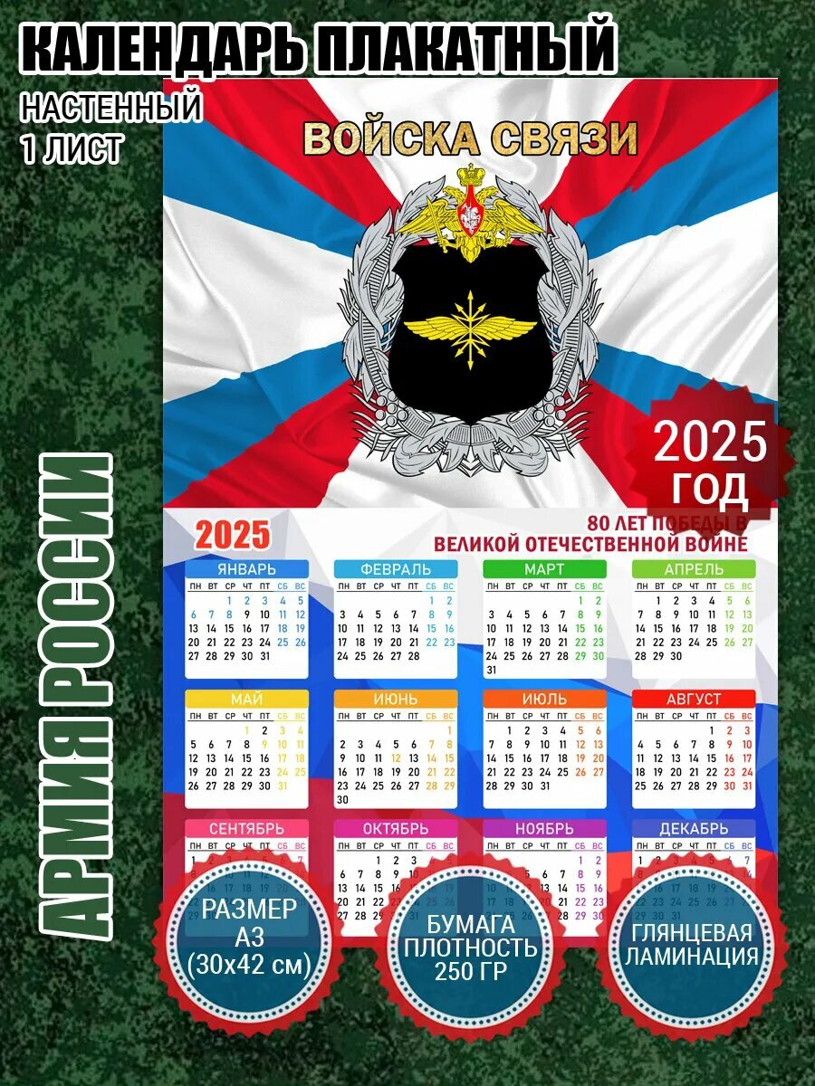 Календарь плакат Войска связи Связисты