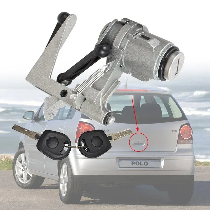 6Q6827297D для 2002-2010 VW Polo 2003-2014 VW замок багажника и задние ключи