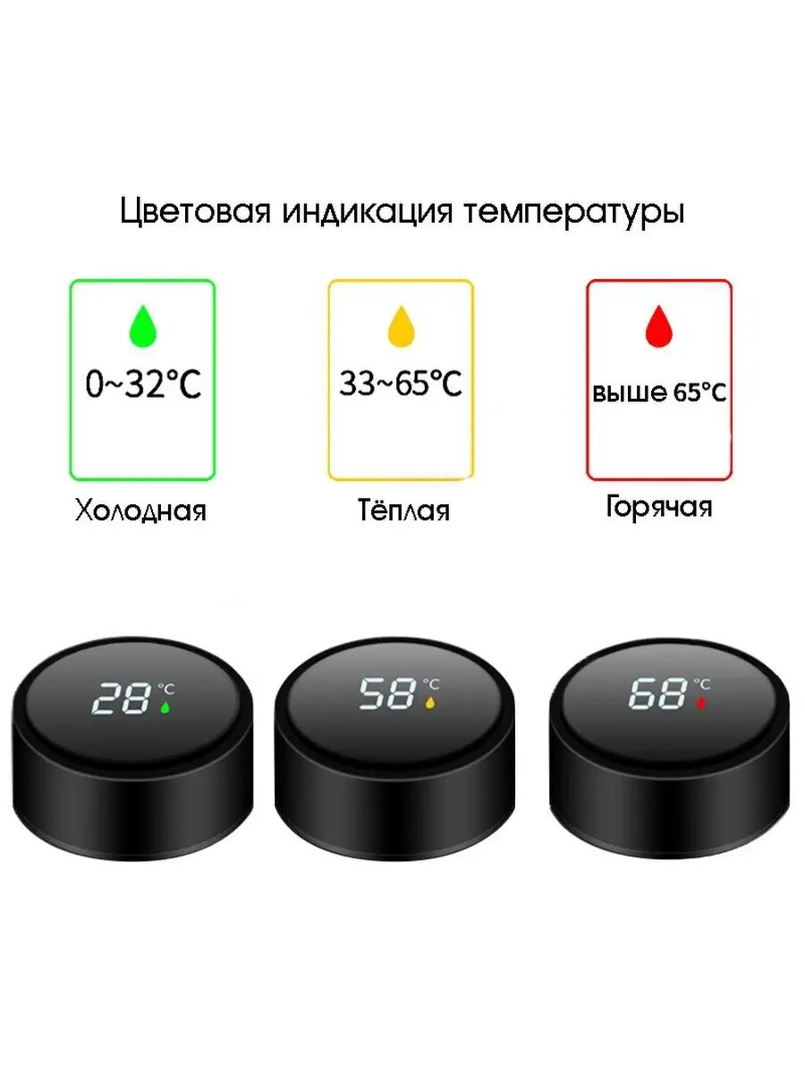 Черный умный термос — фото 1