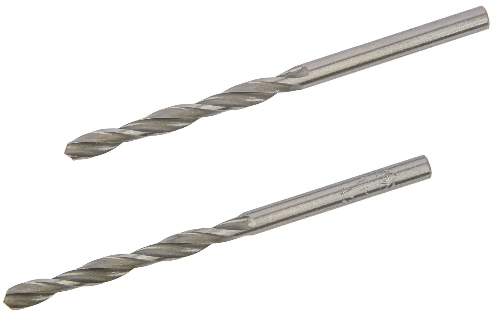 Сверло спиральное по металлу Р6М5 Волжский инструмент 4.2x75 мм, 2 шт.