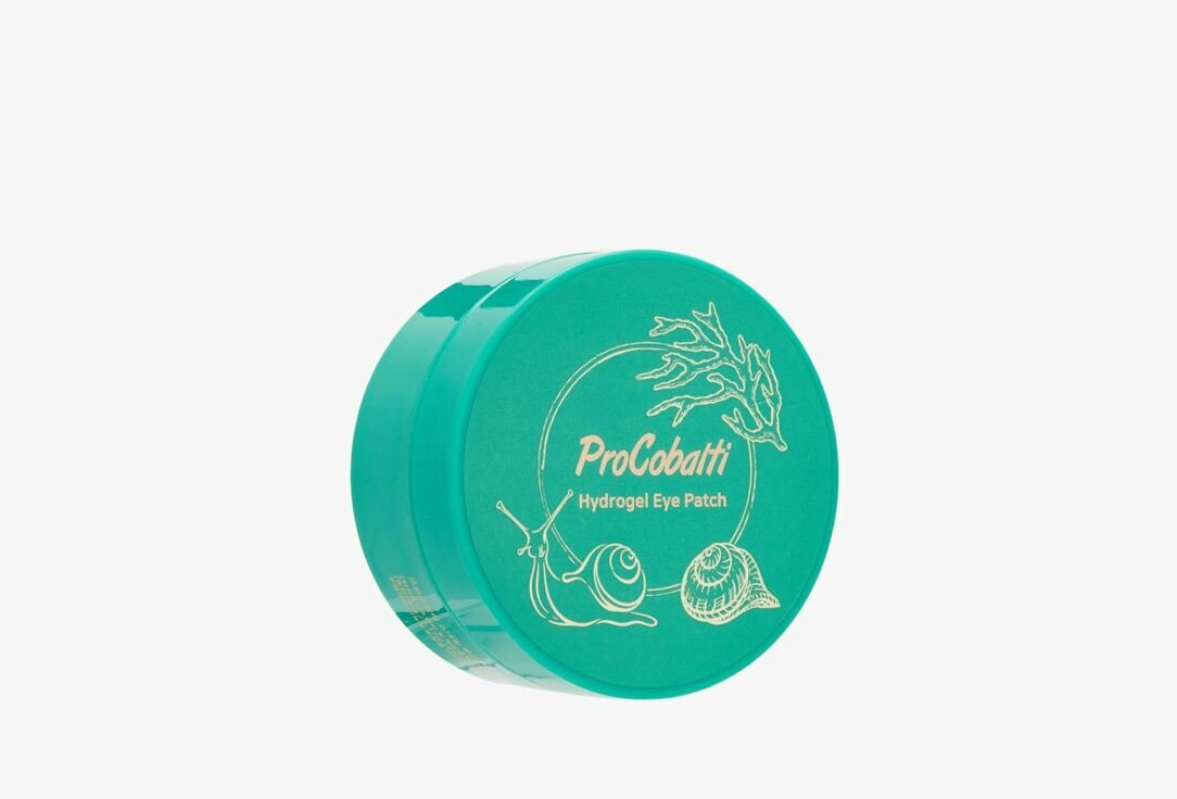 Гидрогелевые патчи для области вокруг глаз с муцином улитки и морскими водорослями PROCOBALTI Snail Mucin & Seaweed Hydrogel Eye Patch