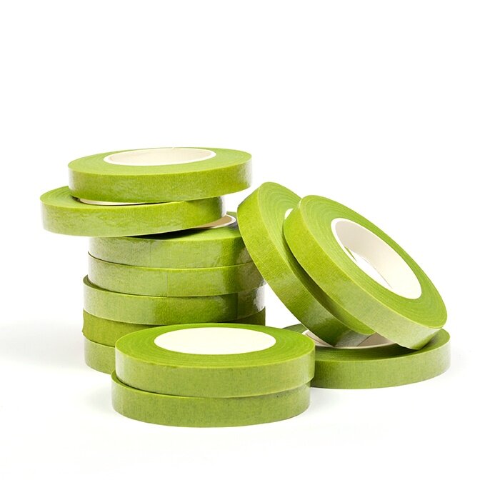 Тейп лента Magic 4 Hobby цвет желто-зеленый, ширина 10 мм, 27, 43 м, 12 шт (TBY.311/12)