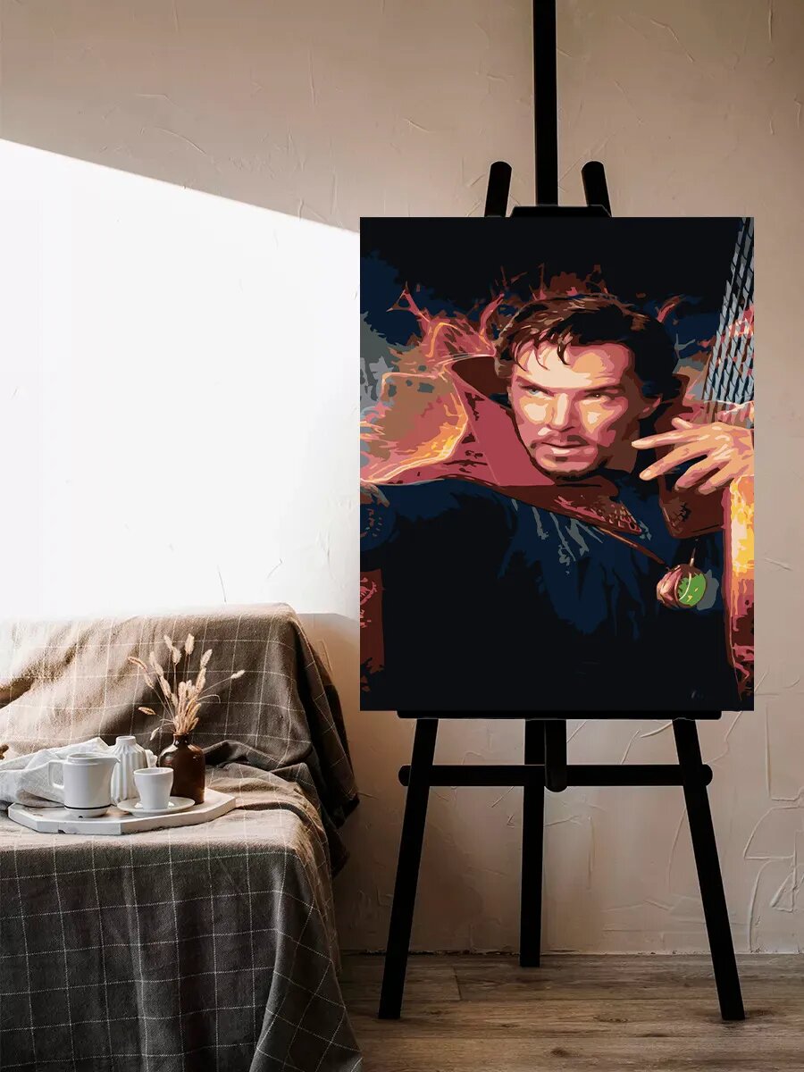 Картина по номерам Доктор Стрэндж Супергерой DC