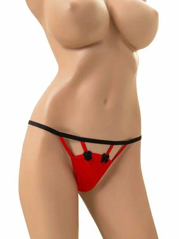 Стринги с доступом anais june красные m