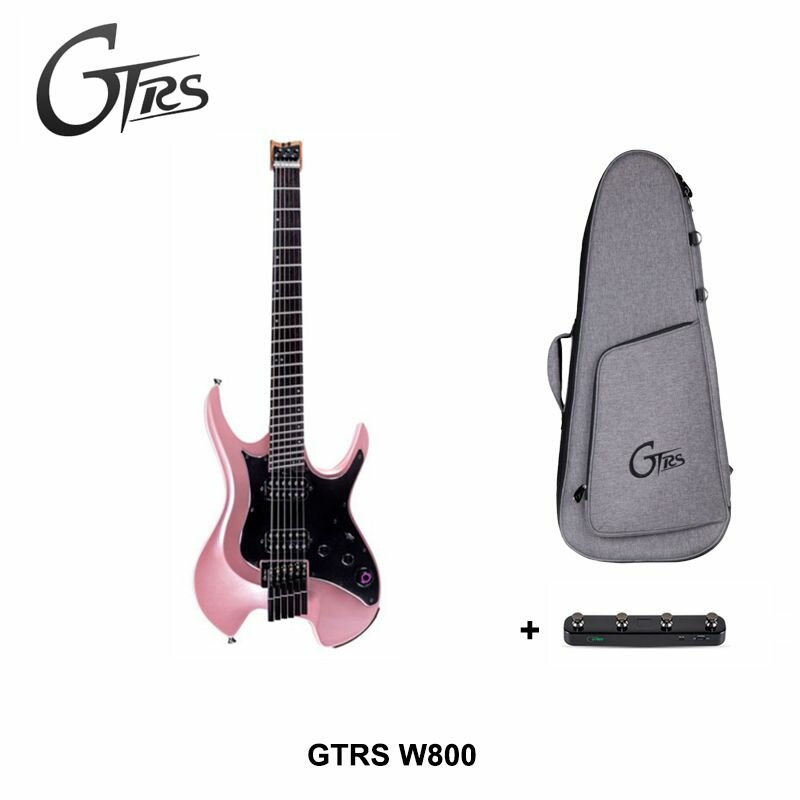 GTRS W800 / W900 Безголовая умная электрогитара Bluetooth-соединение Мультиэффектная электрогитара с беспроводным приемником