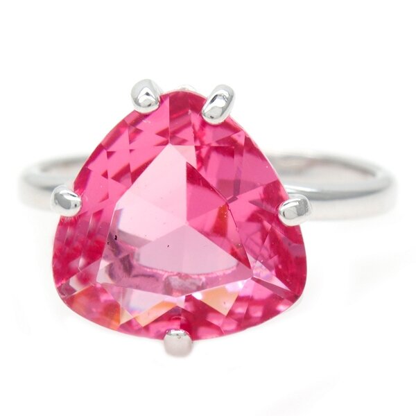 Кольцо, серебро, 925 проба, сапфир