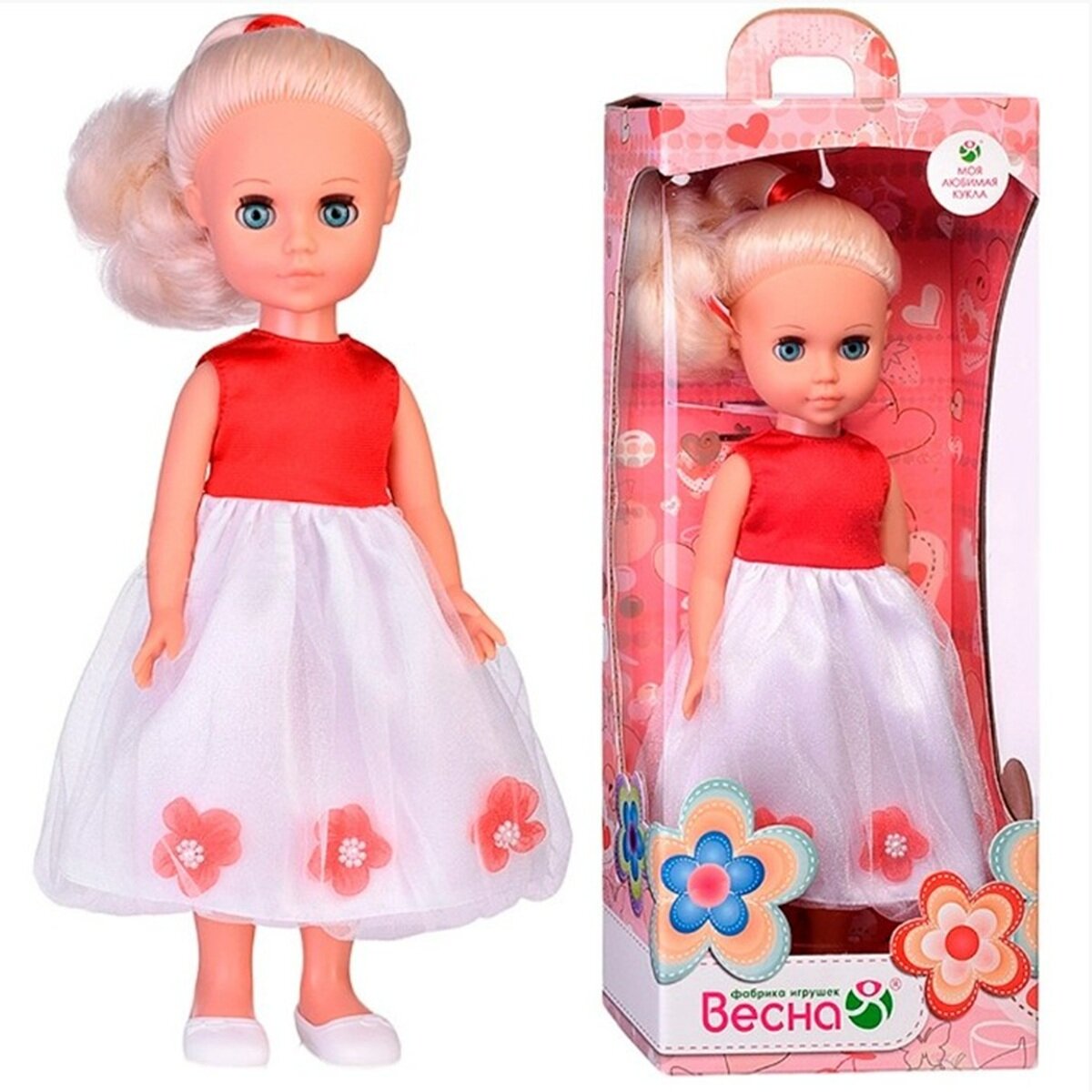 Кукла Фабрика Весна Мила Праздничная 5, 35 см В4445